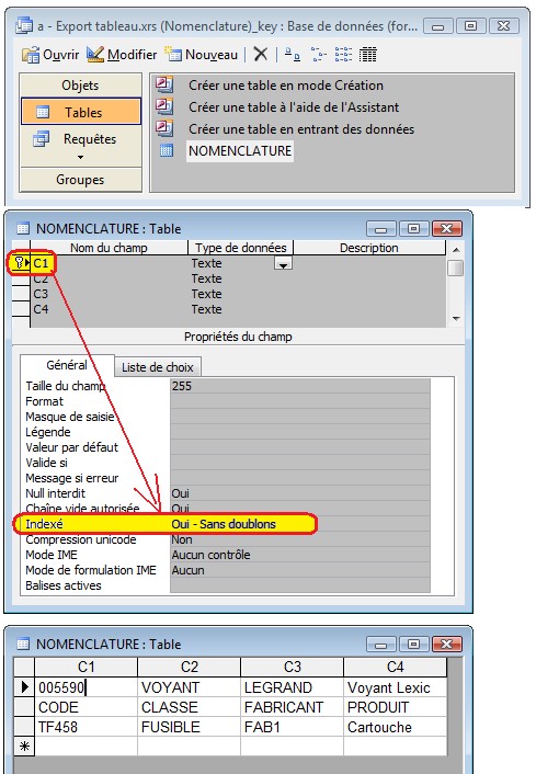 Gestion de la clé primaire et doublons Gestion de la clé primaire et doublons